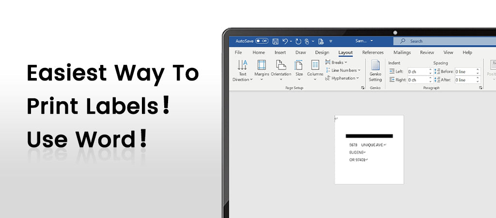 The Easiest Way to Print Labels! Use Word Or Excel! – BETCKEY Label