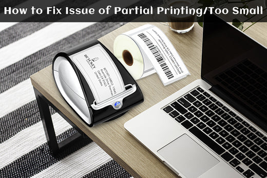 How to Fix Partial Printing/Too Small Issue – BETCKEY Label