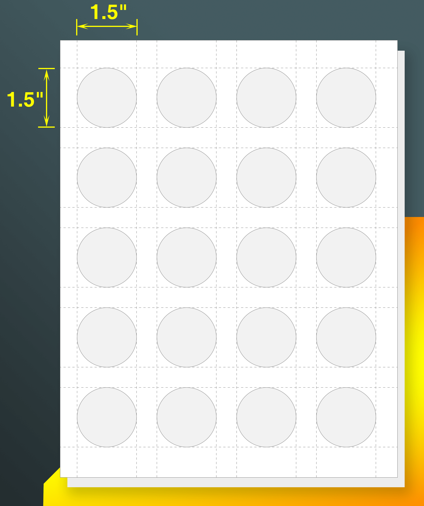 20UP 1.5" Round Labels for Laser & Inkjet Printers – BETCKEY Label