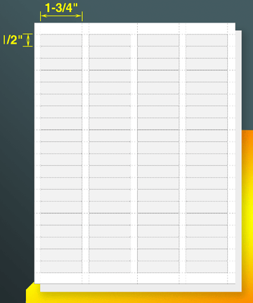 80UP 1.75" x 0.5" Return Address Labels for Laser & Inkjet Printers ...