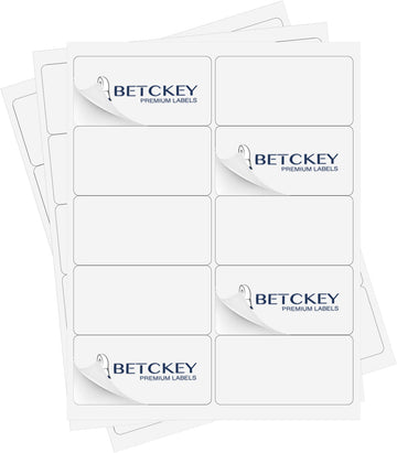 Betckey 4" x 2" 10UP Laser/Inkjet labels Shipping Address Mailing & Ba ...