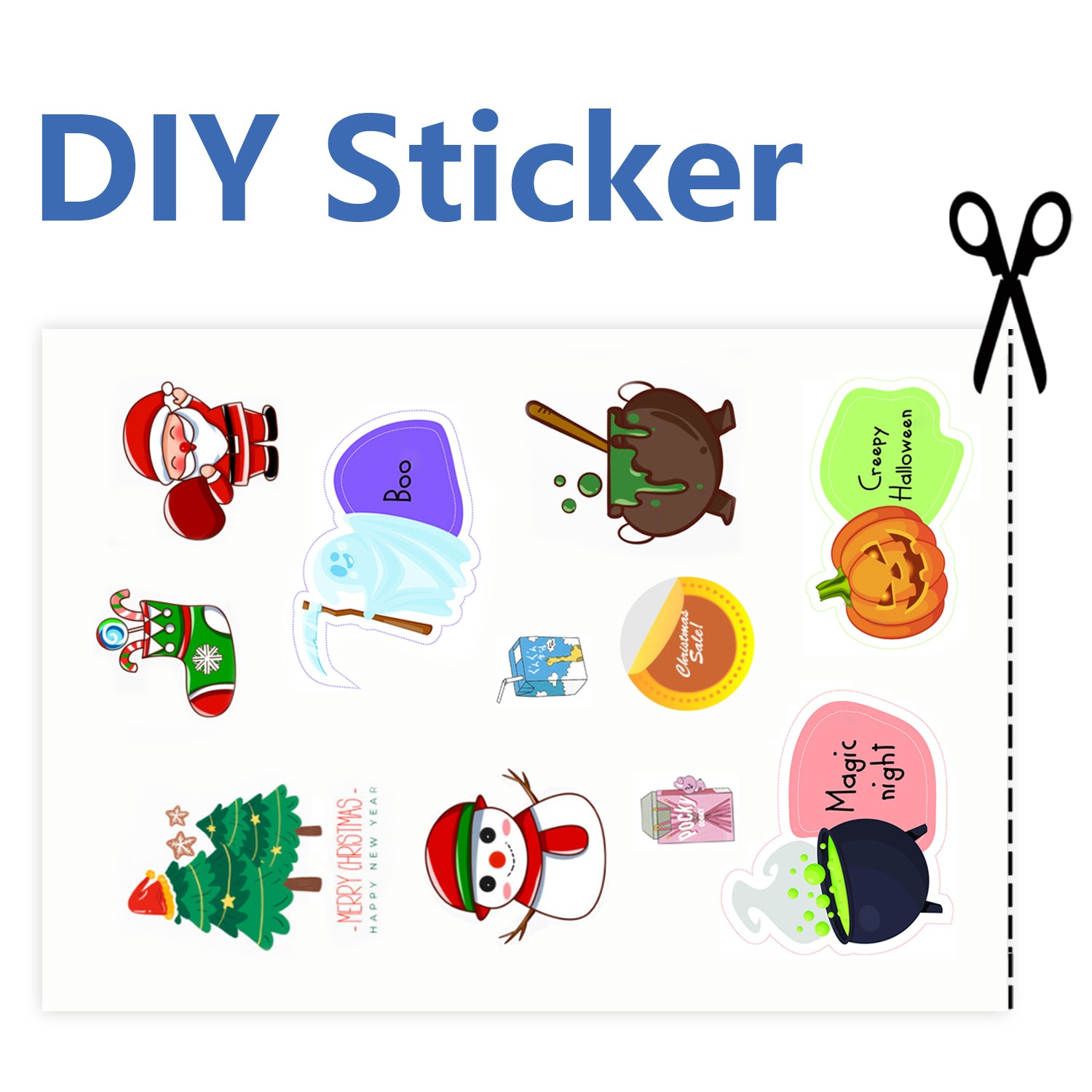 8.5" x 11" Full Sheet Matte Sticker Paper for Inkjet or Laser Printers ...