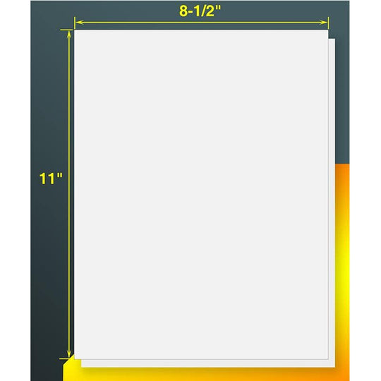 Betckey 8.5" x 11" Full Sheet Labels Shipping Sticker Paper for Laser ...